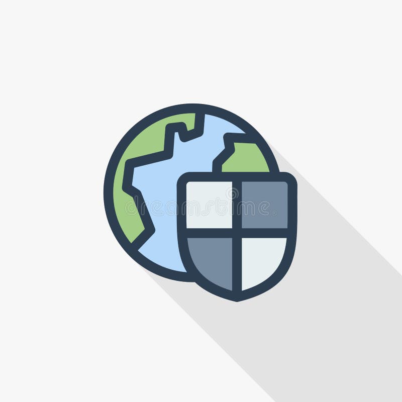 Earth Shield Protect System Ecology Climate Planet Stock Illustration ...