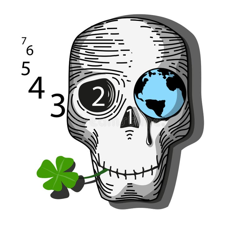 Earth_skull stock vector. Illustration of death, conception - 93294504