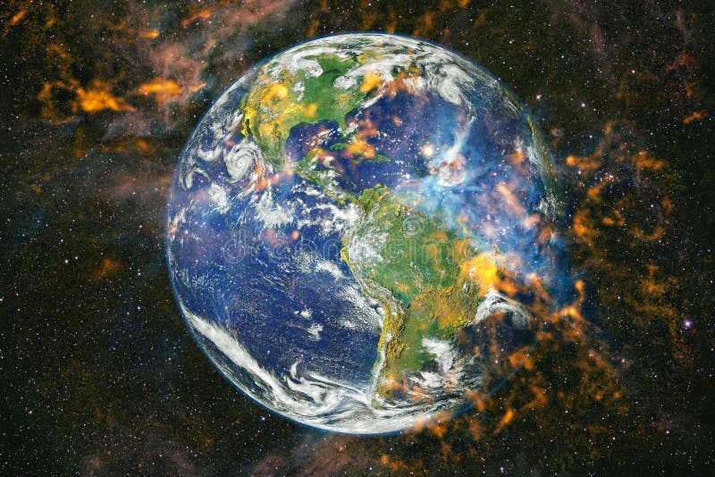 Earth. Solar System. Elements of this Image Furnished by NASA Stock ...