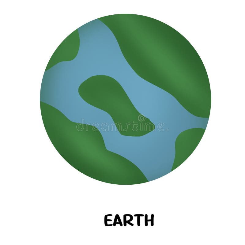 Earth in solar system stock illustration. Illustration of earth - 278655405