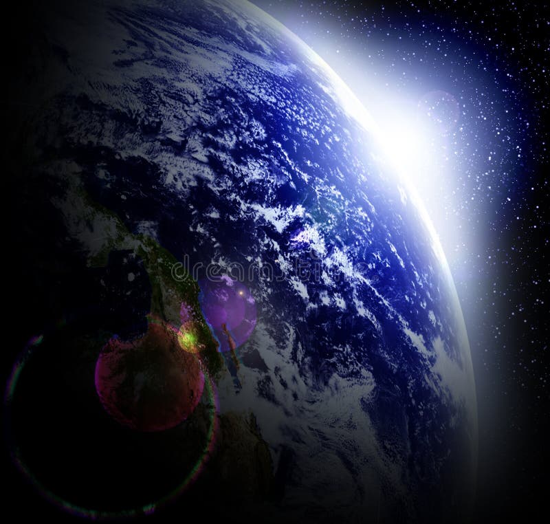 Earth in space stock illustration. Illustration of space - 3093321