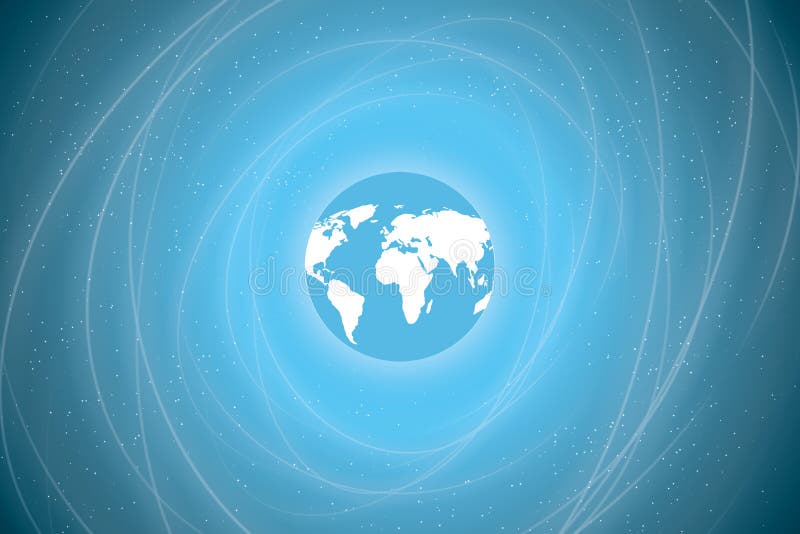 The earth in space stock vector. Illustration of background - 41484412