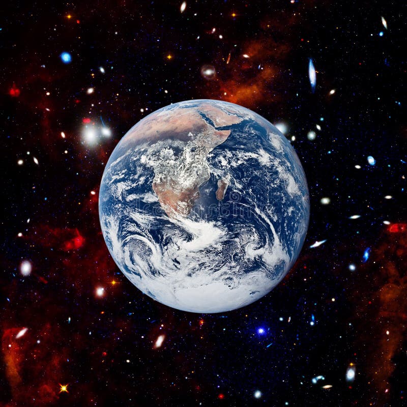 Earth from Space with a Dramatic View. the Elements of this Image ...