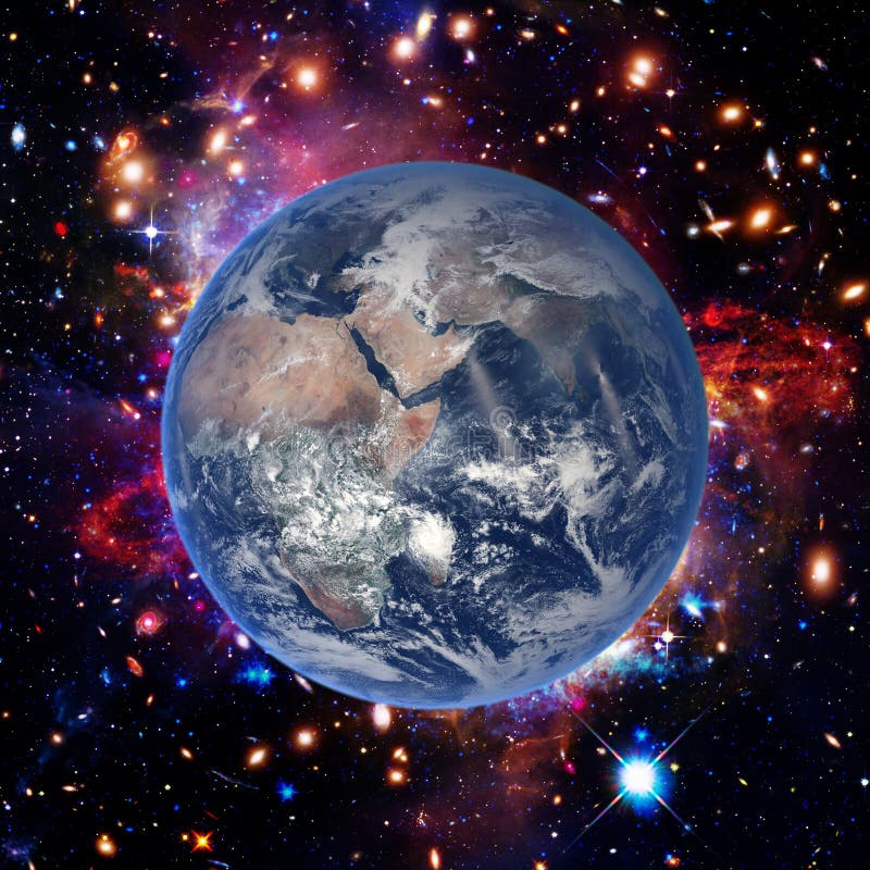 Earth from Space with a Dramatic View. the Elements of this Image ...