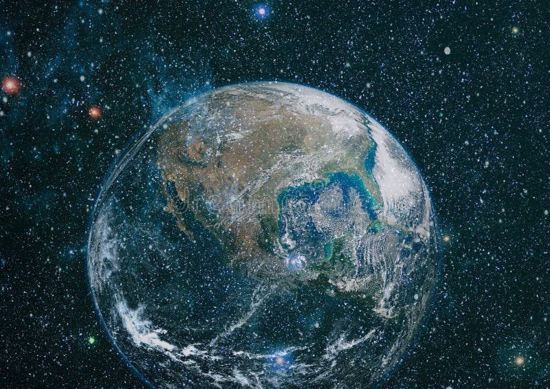 The Earth from Space. this Image Elements Furnished by NASA. Stock ...