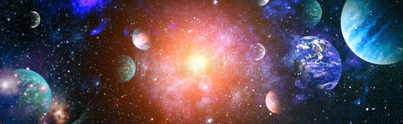 The Earth from Space. Planet Earth Seen from Space, Collage on Space ...