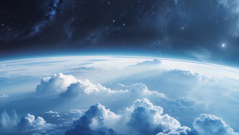 Earth from Space a Stunning View of Our Planet and the Cosmos Stock ...