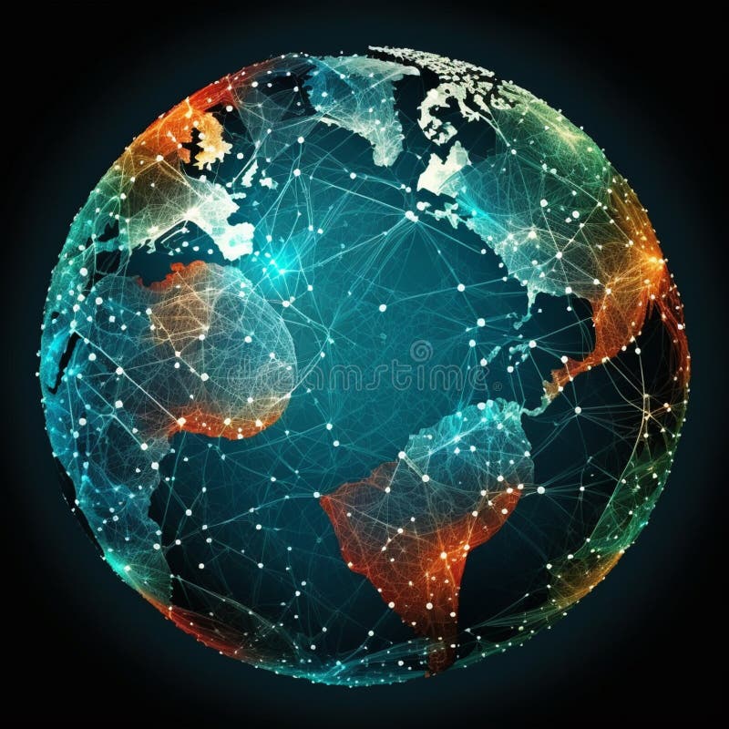 Earth with Space for Text Earth in Space Stock Illustration ...