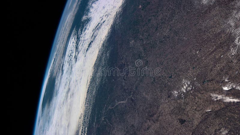 Earth from Space. Time Lapse of Over the Earth Seen from the ISS. Space ...
