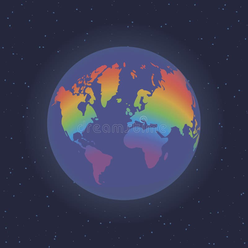 Rainbow Aura Earth Stock Illustrations – 43 Rainbow Aura Earth Stock ...