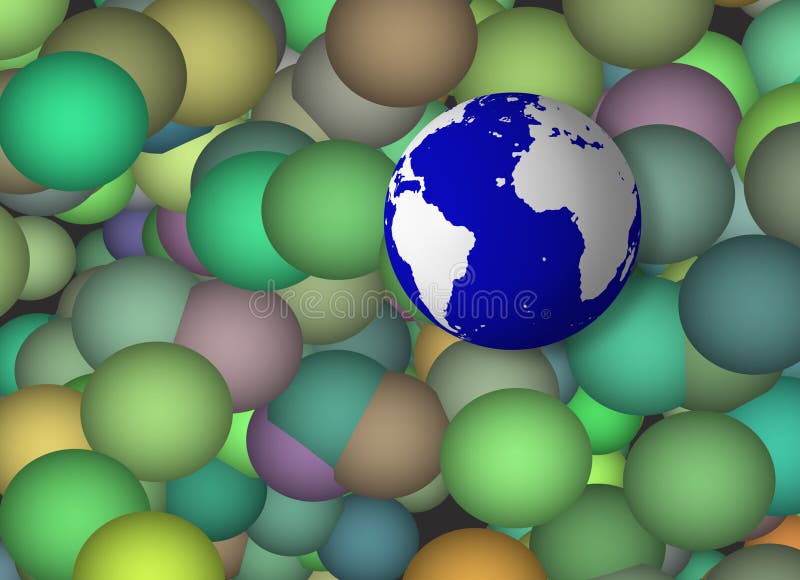 Earth Sphere stock illustration. Illustration of country - 11974896