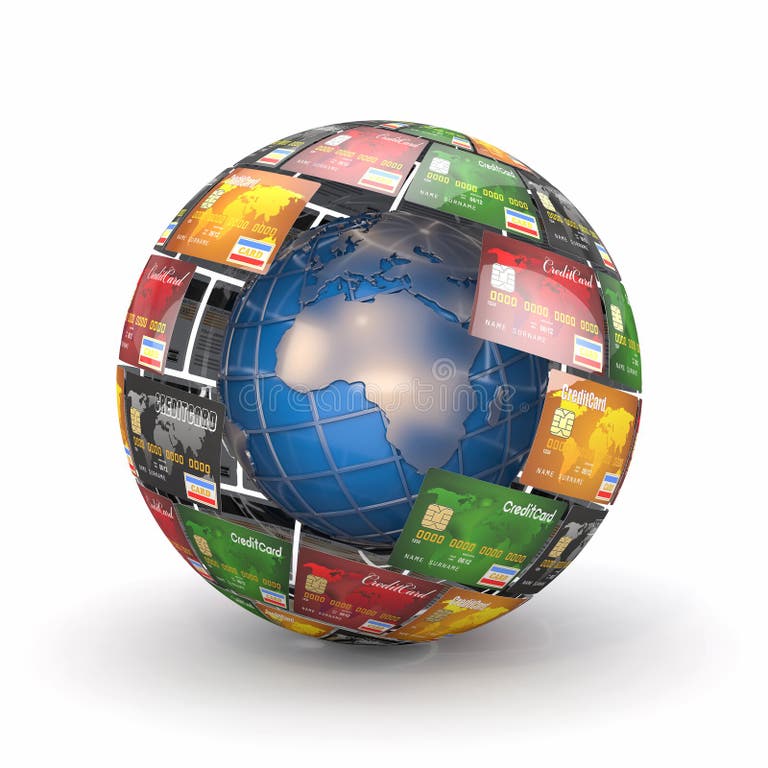 Earth Sphere Credit Cards Stock Illustrations – 18 Earth Sphere Credit ...