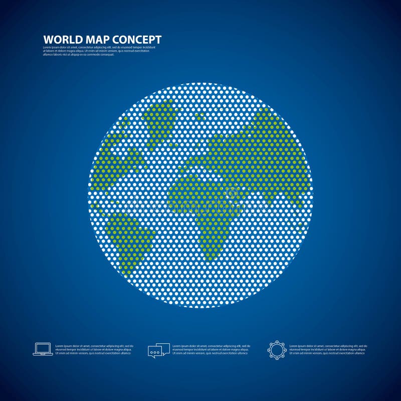 Earth Sphere Icon. World and Map Design. Vector Graphic Stock Vector ...