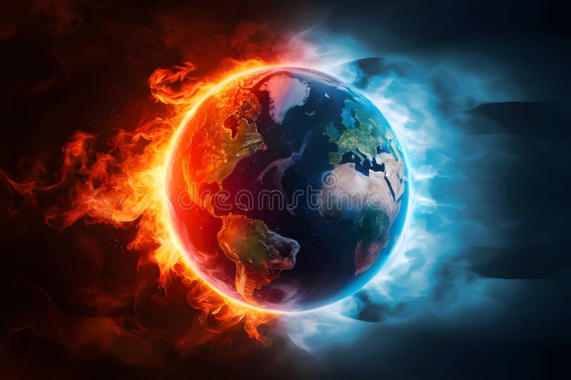 Earth Split between Fire and Ice, Warmth and Cold, Destruction and ...