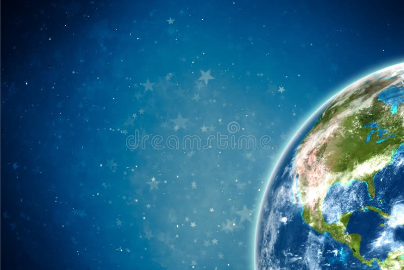 City Lights at Night in Planet Earth with with Sun Rising Stock Photo ...