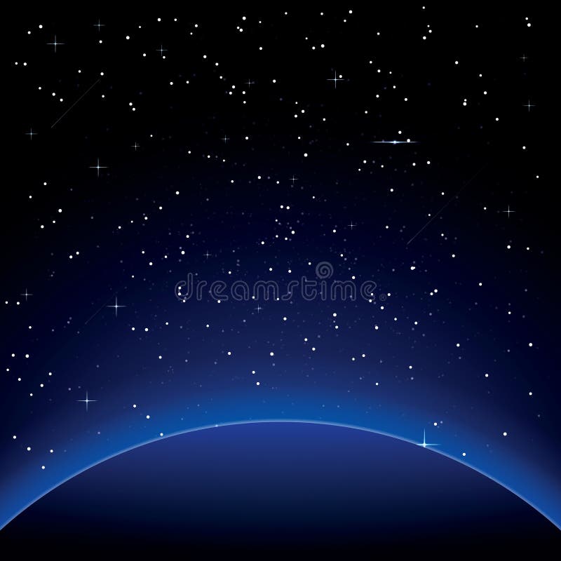 Earth with Stars. Space stock vector. Illustration of abstract - 85880946