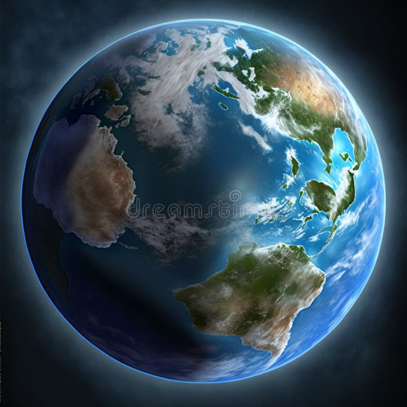 Earth and Sun Earth and Moon Earth in Space Stock Illustration ...