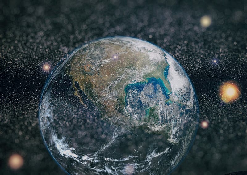 Earth in Outer Space, Galaxies and Planets . Elements of this Image ...