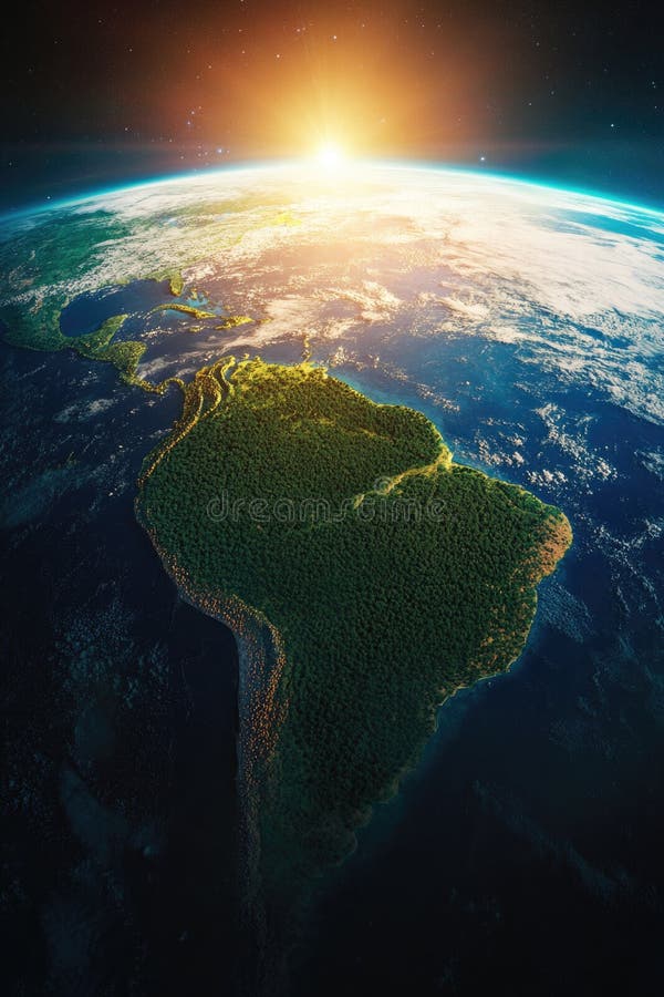 Earth sunrise from space stock photo. Image of yellow - 377993888