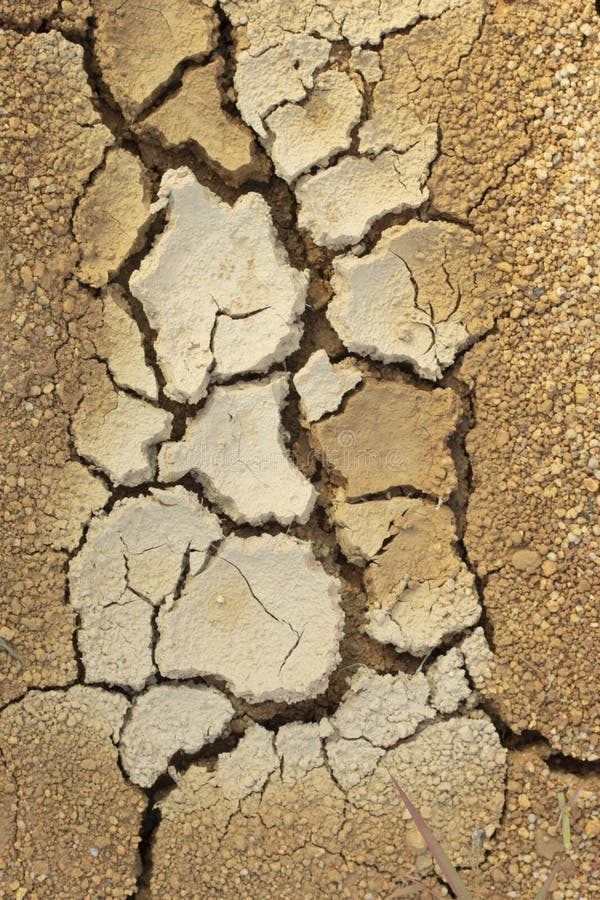 The Earth Surface Soil Crack Due To the Drought. Stock Photo - Image of ...