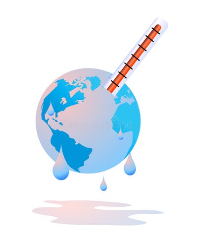 Earth is Sweating by Global Warming Stock Vector - Illustration of ...