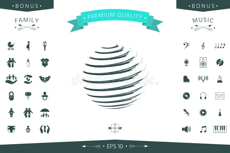 Earth symbol logo design stock vector. Illustration of icon - 114987273