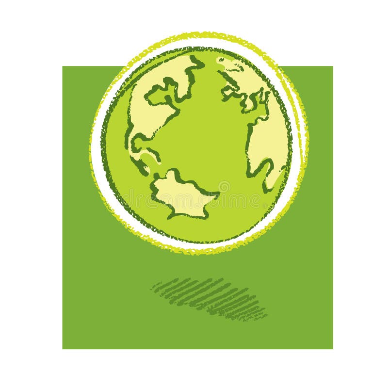 Earth Symbol Made with Spots Isolated Stock Illustration - Illustration ...