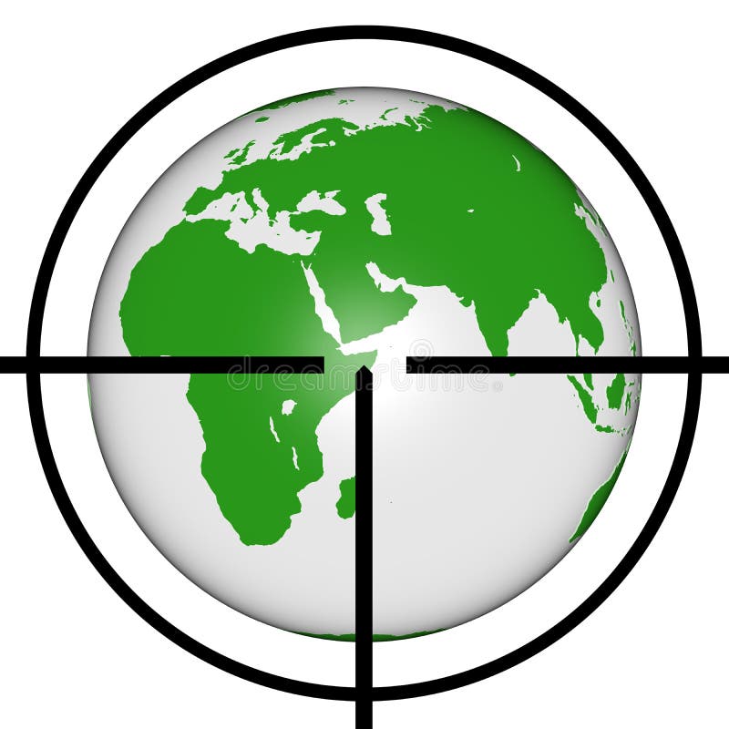 Earth target stock illustration. Illustration of nature - 12234978