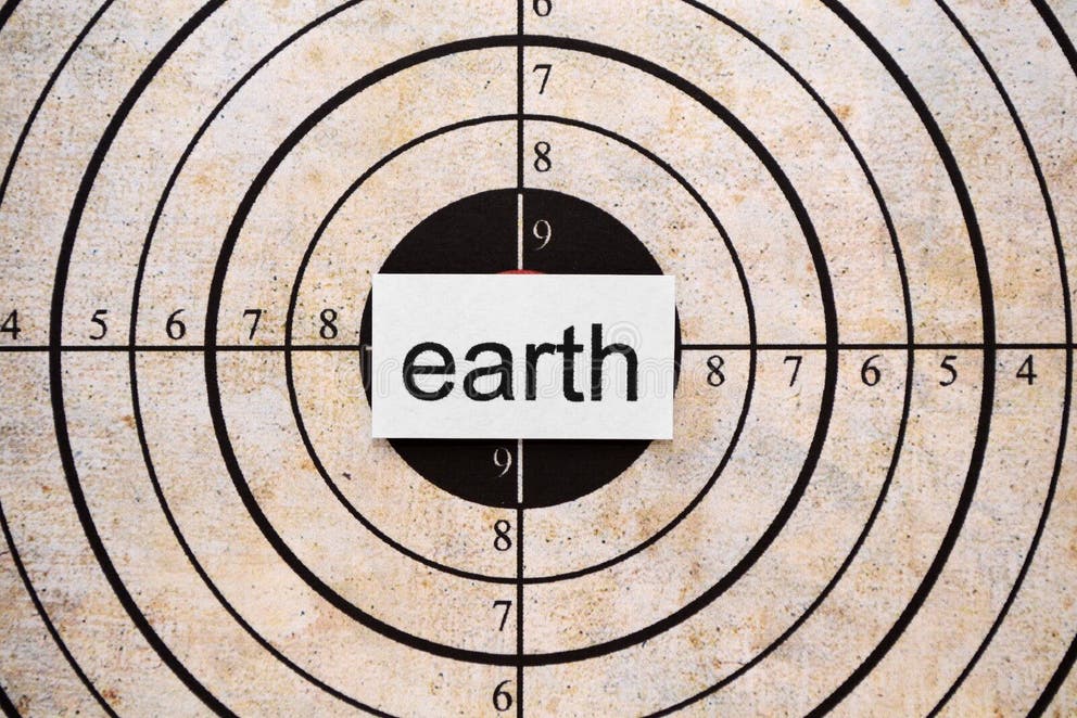 Earth target stock illustration. Illustration of advertising - 22700215