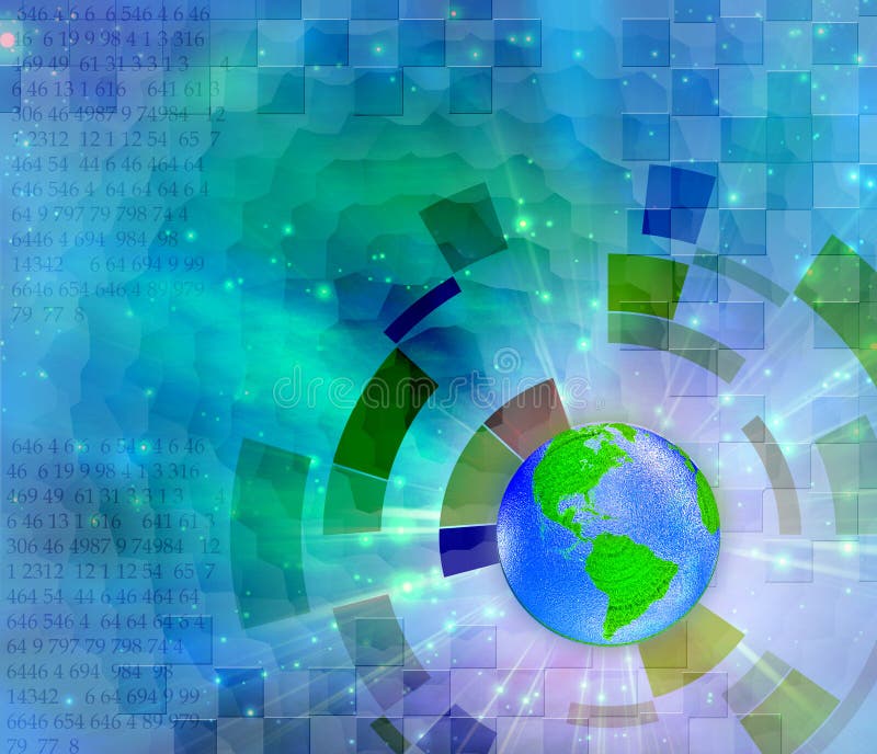 Earth Tech stock illustration. Illustration of cyberspace - 8444922