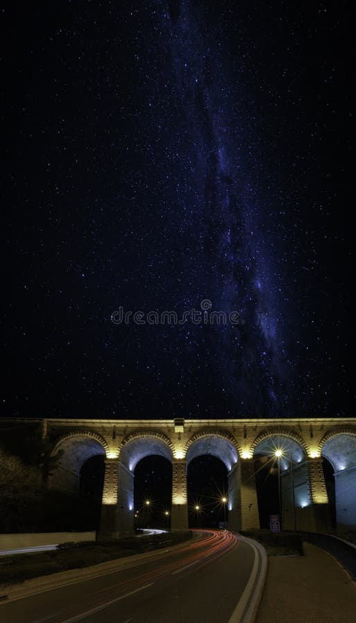 From the Earth To the Stars. Stock Image - Image of bridge, road: 37089159