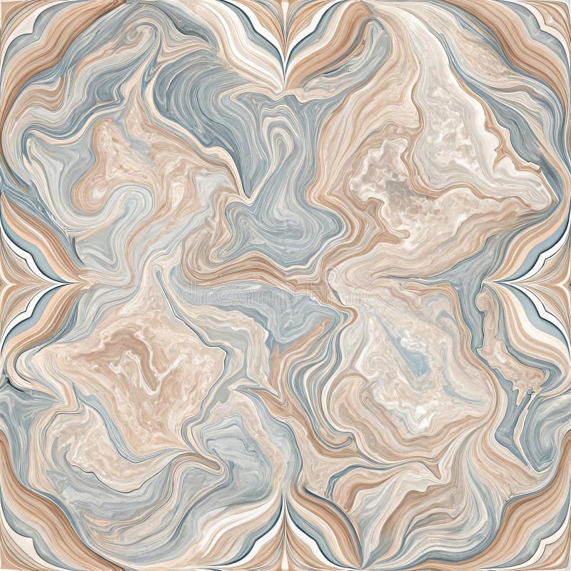 Earth Tone Abstract Marbled Texture with Fluid Swirling Patterns in ...