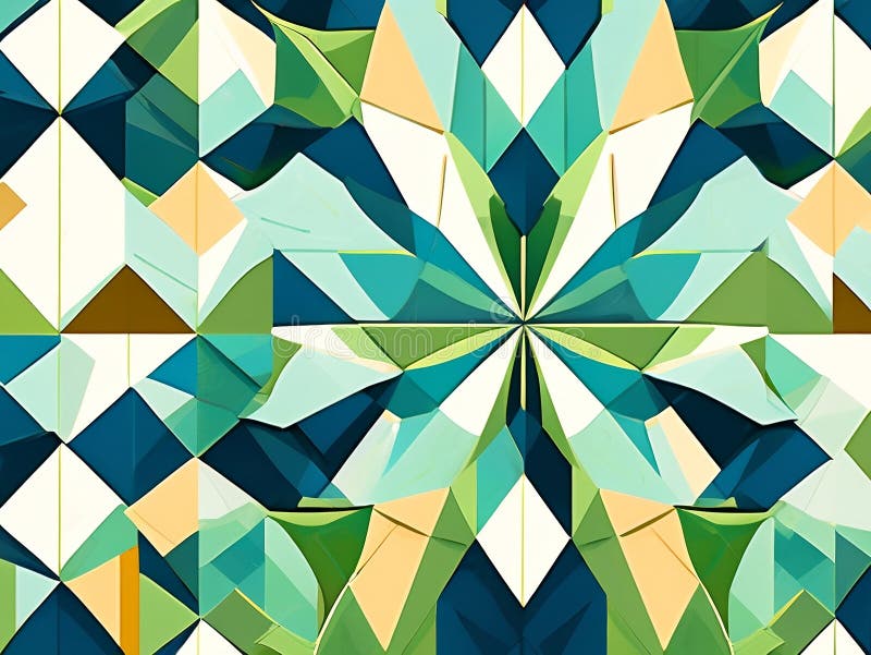 Earth-toned Geometric Pattern Art: Environment and Sustainability Stock ...