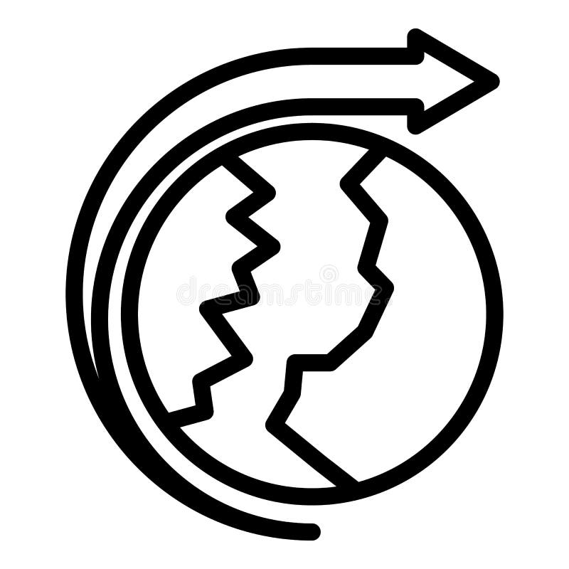 Earth Travel Icon Outline Vector. World Globe Stock Vector ...