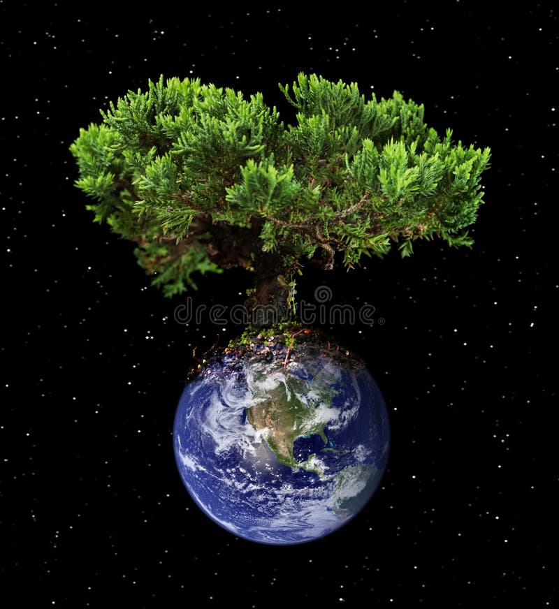 Earth Day Tree 1 stock illustration. Illustration of backgrounds - 13593093