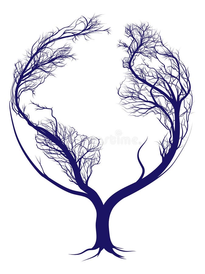 Earth tree stock vector. Illustration of organic, events - 53049559