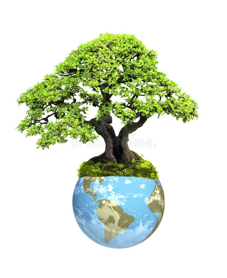 Earth tree graphic stock vector. Illustration of drawing - 33237567