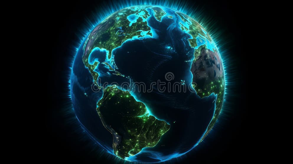 Earth Turning on Itself with Earth Image Courtesy of Nasa. Generative ...