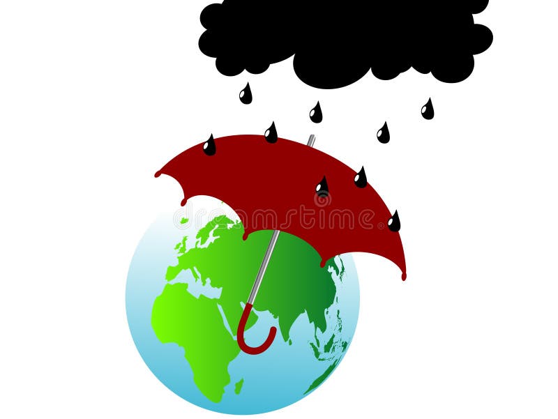 `2019` Umbrella for the Earth Stock Vector - Illustration of industry ...