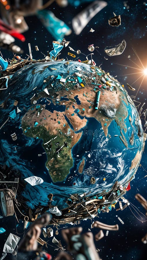 Earth Under Attack stock illustration. Illustration of plastic - 360377550