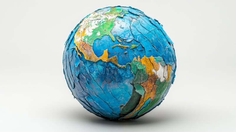 The Earth Under Pressure a Melting Globe Visualizing Our Climate ...