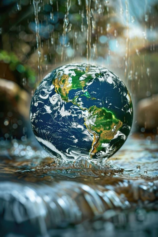 Earth underwater stock image. Image of water, science - 375541551
