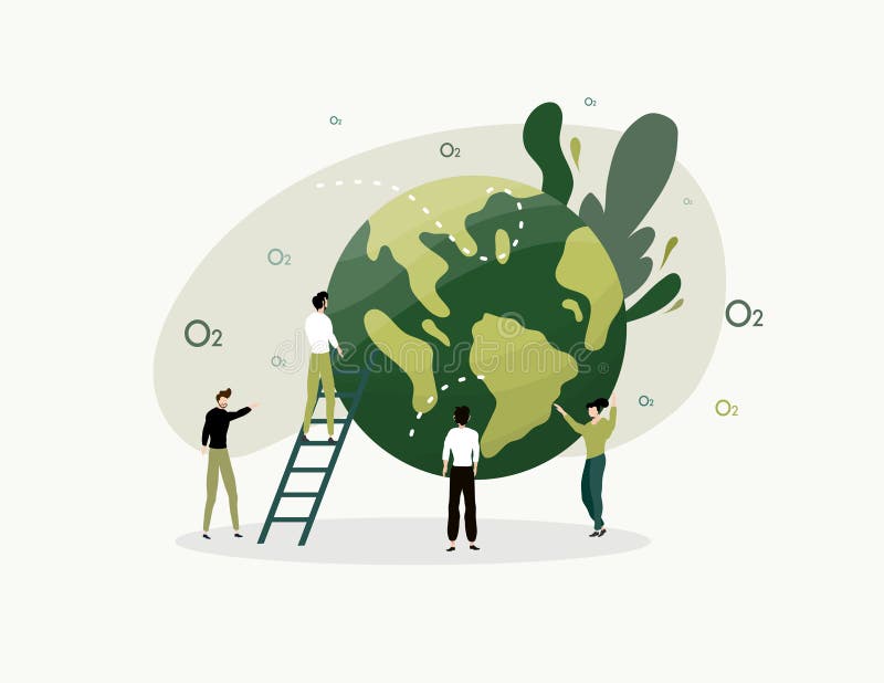 Earth Vector Design for Environment Ozone and Earth Day Event Stock ...