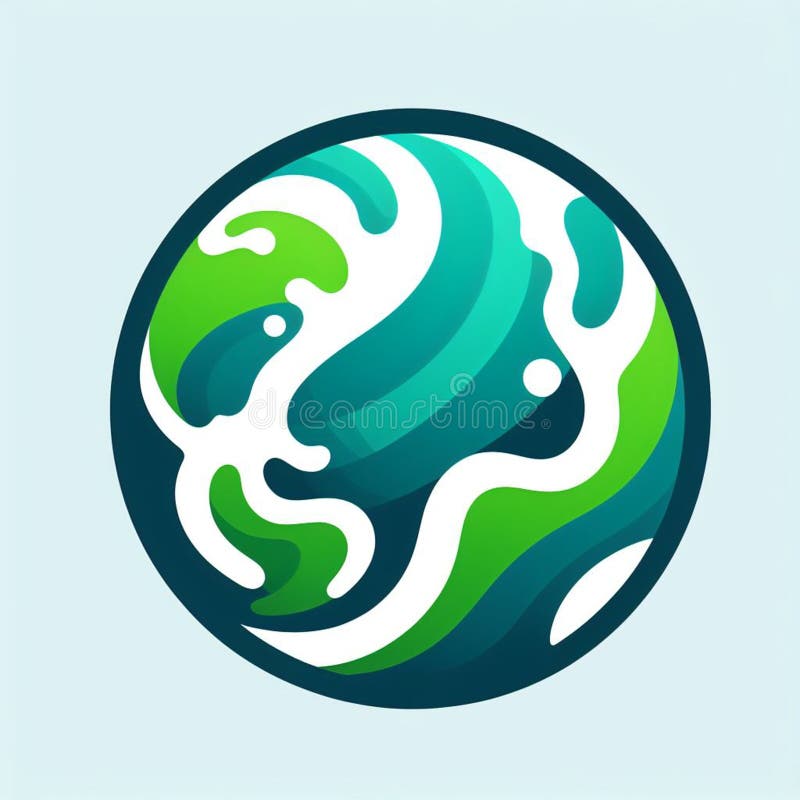 Earth Vector Logo Illustration Stock Illustration - Illustration of ...