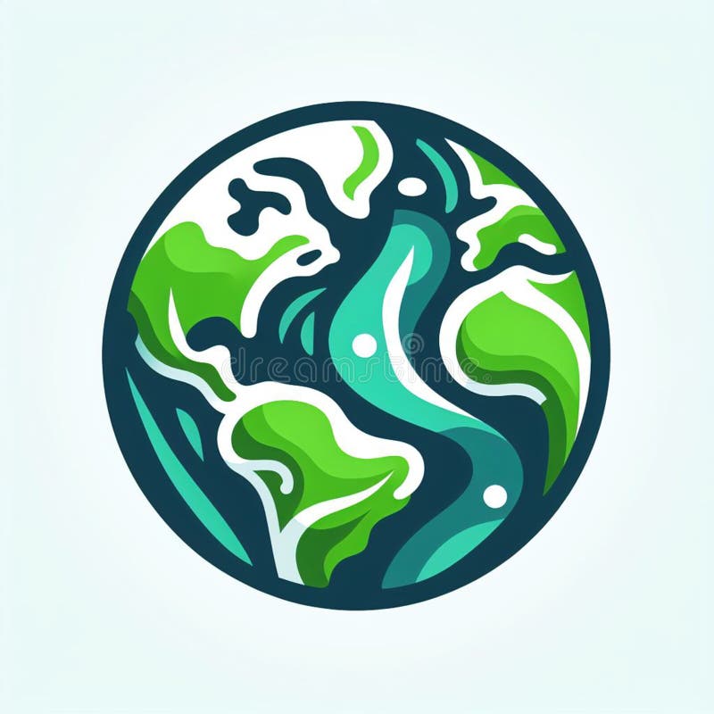 Earth Vector Logo Illustration Stock Illustration - Illustration of ...