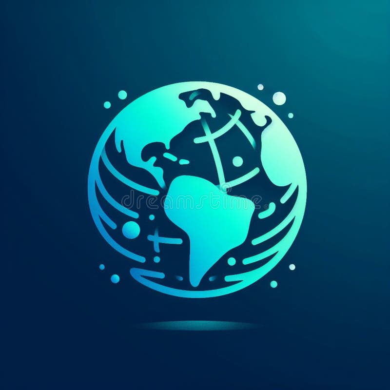 Earth Vector Logo Illustration Stock Illustration - Illustration of ...