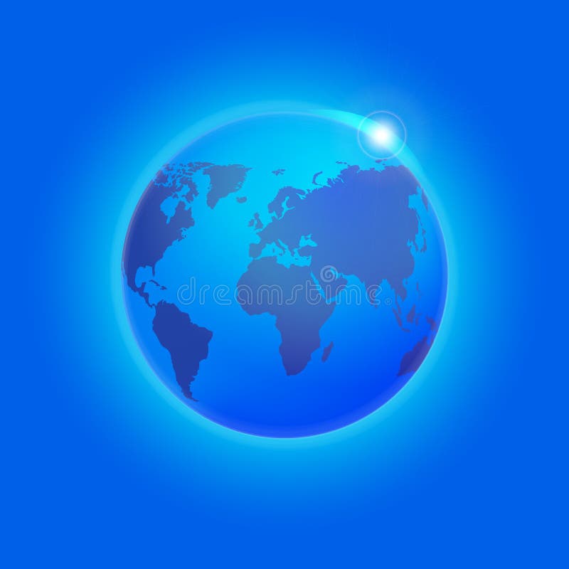 Earth. View from Space. Day. Dawn Stock Vector - Illustration of ...