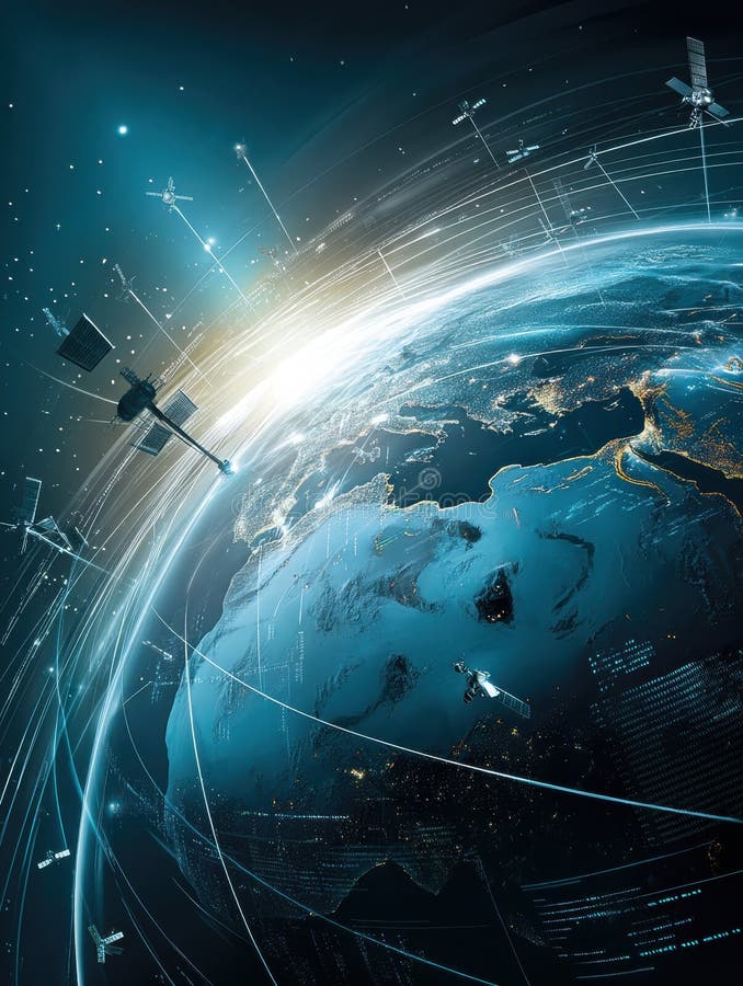 Earth Viewed from Space with Digital Satellites and Data Streams ...