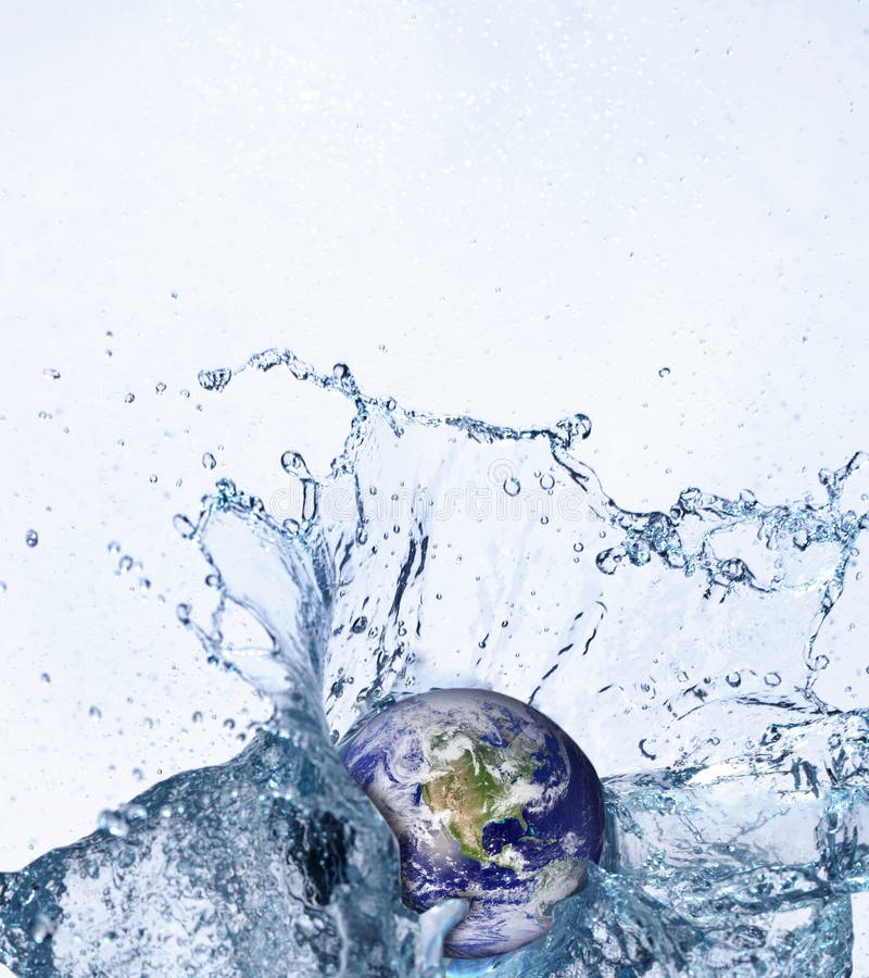 Earth in water stock image. Image of shot, environment - 18232485