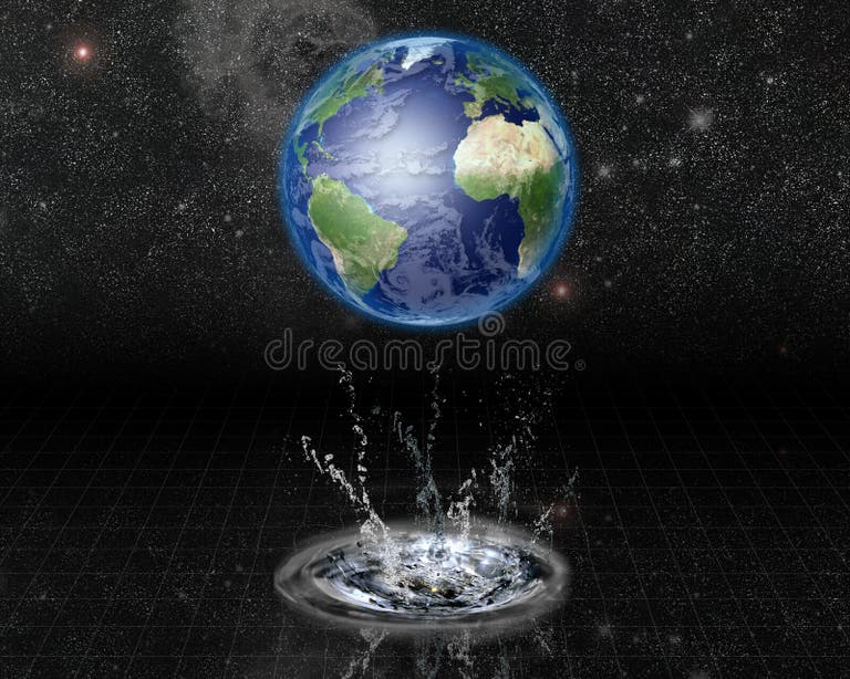 Earth Water Emerge stock illustration. Illustration of energy - 19436113